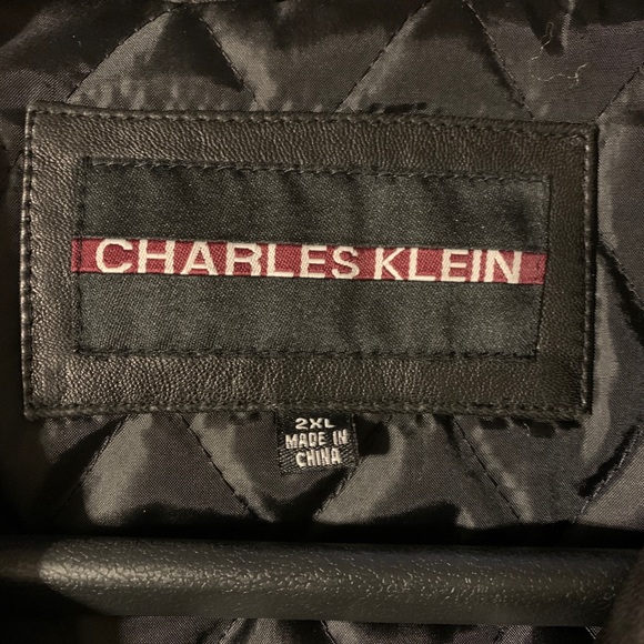 Charles Klein | Jackets & Coats | Mens Charles Klein Leather Jacket ...